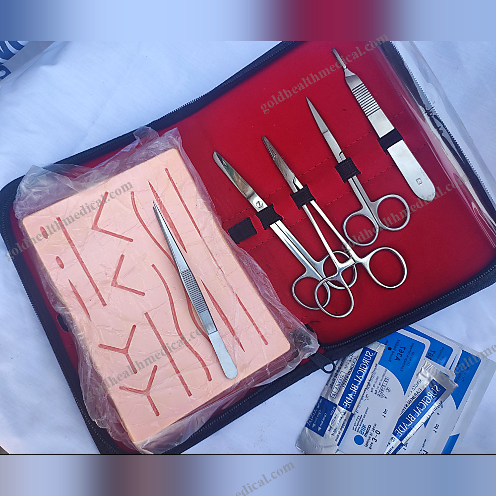Suture Practice Kit Essential Stainless Steel Tools for Medical ...