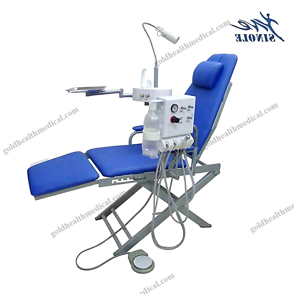 Portable Folding Dental Chair with Turbine Machine - GoldHealth Medical ...