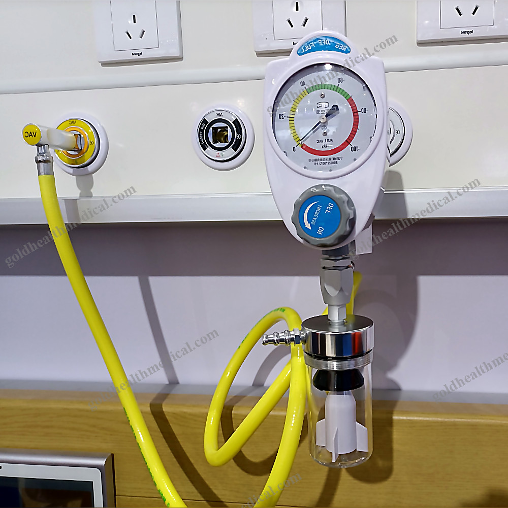 Medical Bed Head Unit Vacuum Suction Regulator with Safety Bottle and ...